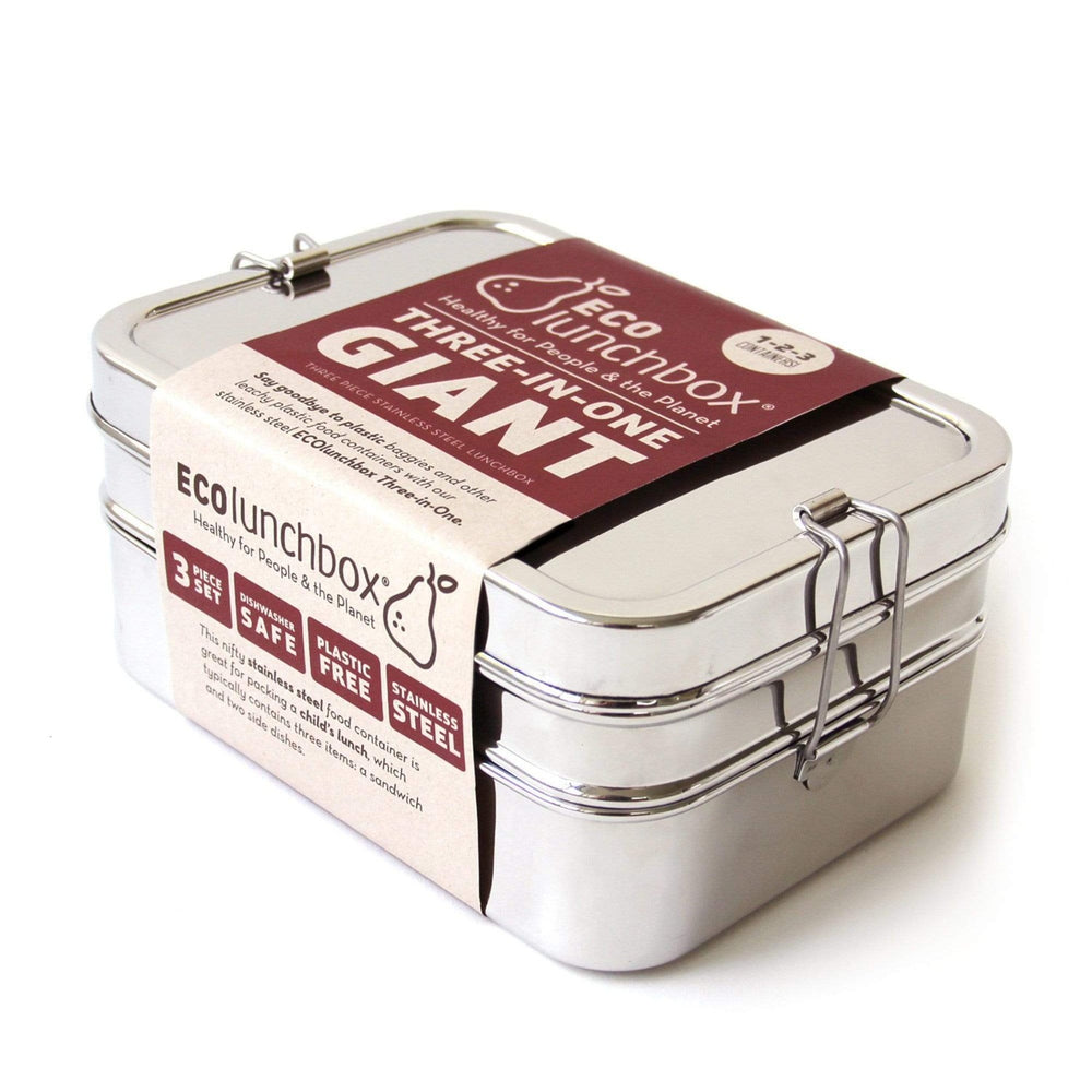 Three-in-One Giant Large Stainless Steel ECOlunchbox